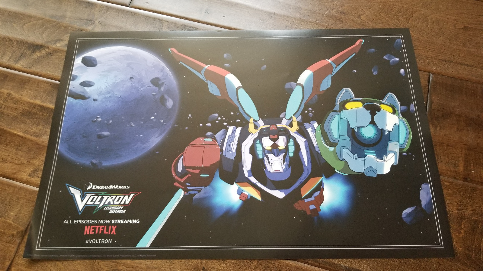 2017 SDCC COMIC CON POSTER NETFLIX DREAMWORKS VOLTRON LEGENDARY ...