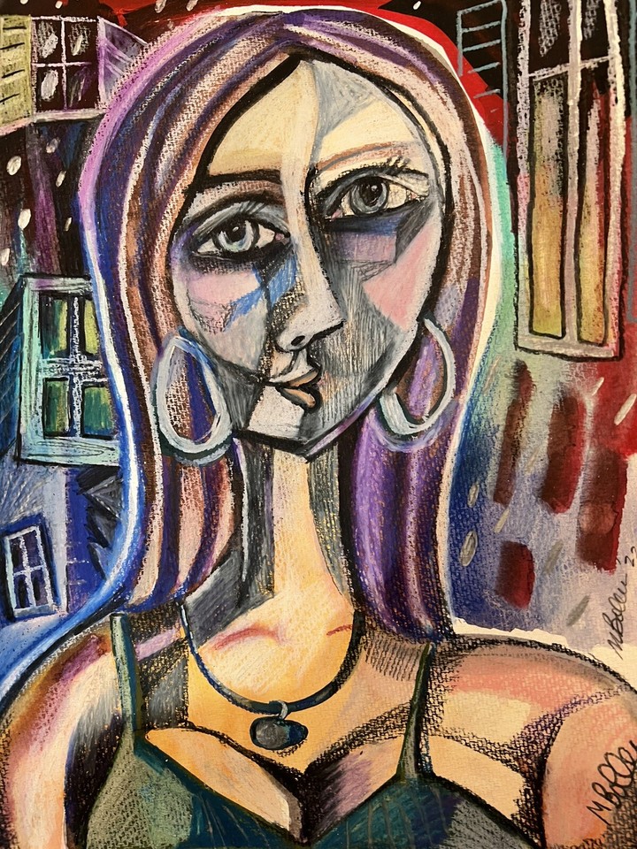 Melissa Bollen original Gouache Colored Pencil Strathmore signed New | eBay