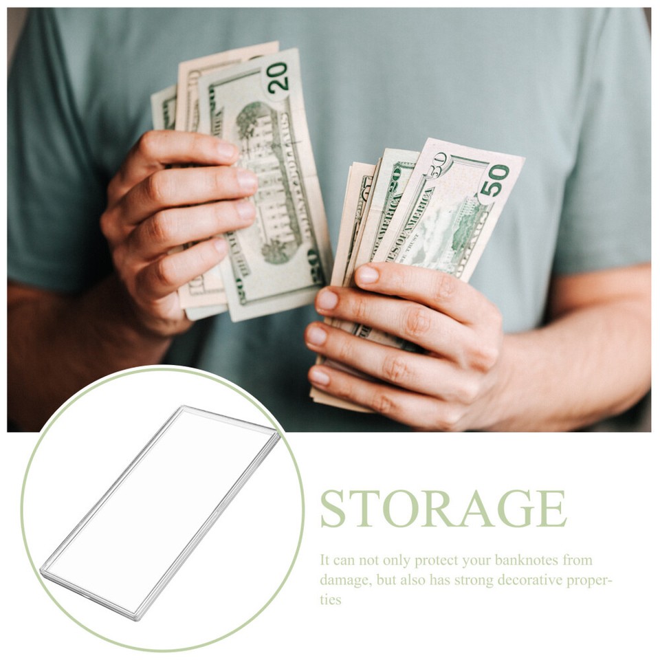 10Pcs Case Currency Paper Money Collection Case Stamp Protective Cover ...