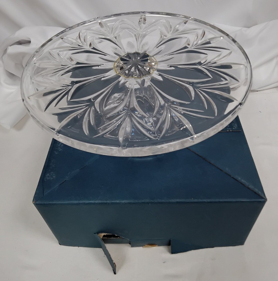 Marquis by Waterford Crystal Pedestal Cake Stand Elegant Design/38/U/31 ...