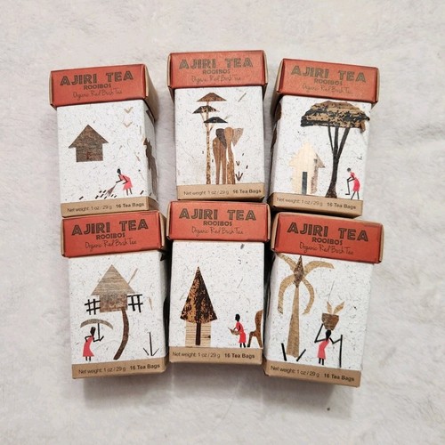 6X LOT AJIRI ORGANIC RED BUSH TEA 16 BAGS FRESH PREMIUM TEA | eBay