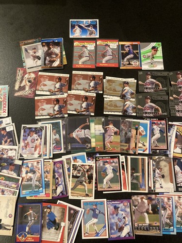 (230) GREG MADDUX 1989-2000s Ultra Upper Deck Topps w/ Inserts Lot ...
