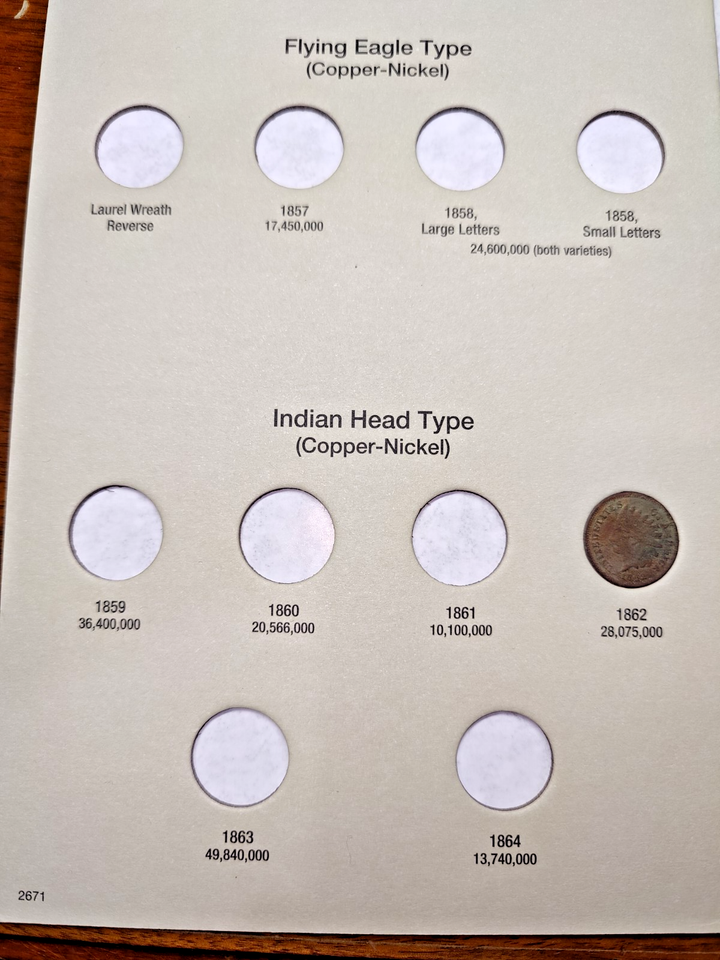 FLYING EAGLE & INDIAN HEAD CENT 1857-1909 22 Penny Coin Collection Set ...