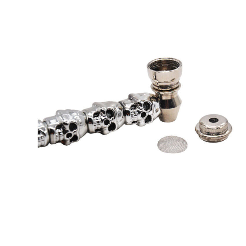 Portable Metal Pipe Smoking Skull Design Creative Cool Durable Filter ...