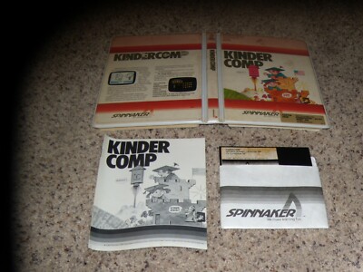 Kinder Comp Commodore 64 C64 5.25" disk with case and manual | eBay