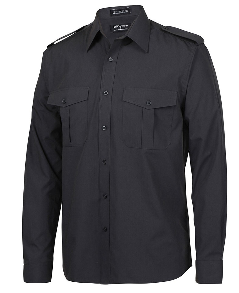Jb's wear Men's Epaulette Shirt Chest Pockets With one Pen Insert ...