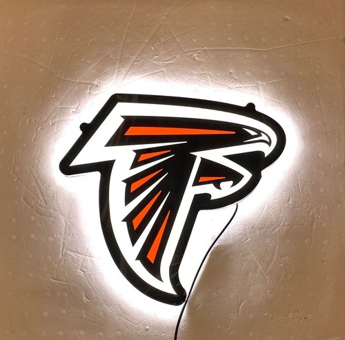 Atlanta Falcons 2D LED 20" Neon Sign Lamp Light Hanging Nightlight ...