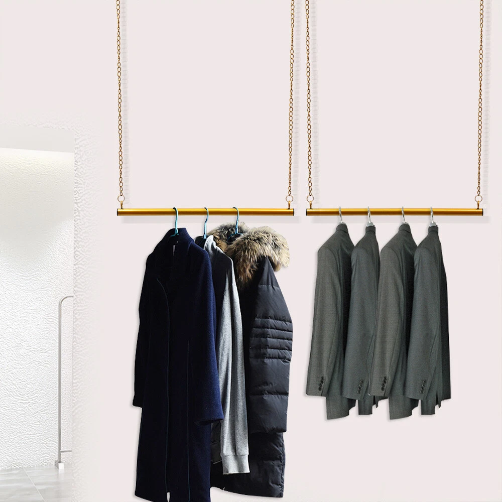 Ceiling Mounted Clothes Hanger Rod | Shelly Lighting