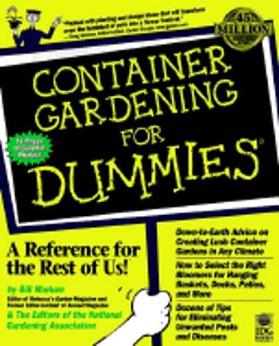 Container Gardening for Dummies by Bill Marken: New 9780764550577| eBay