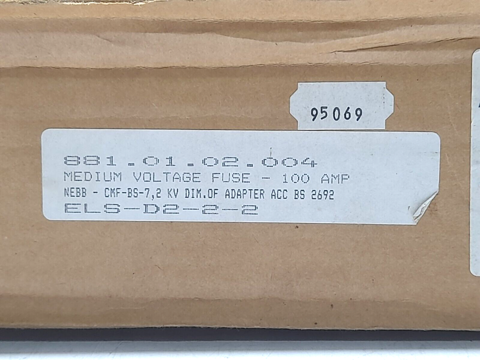 ABB CMF-BS Medium Voltage Fuse NHP 241347R7 100A 7.2kV Type CMF | eBay