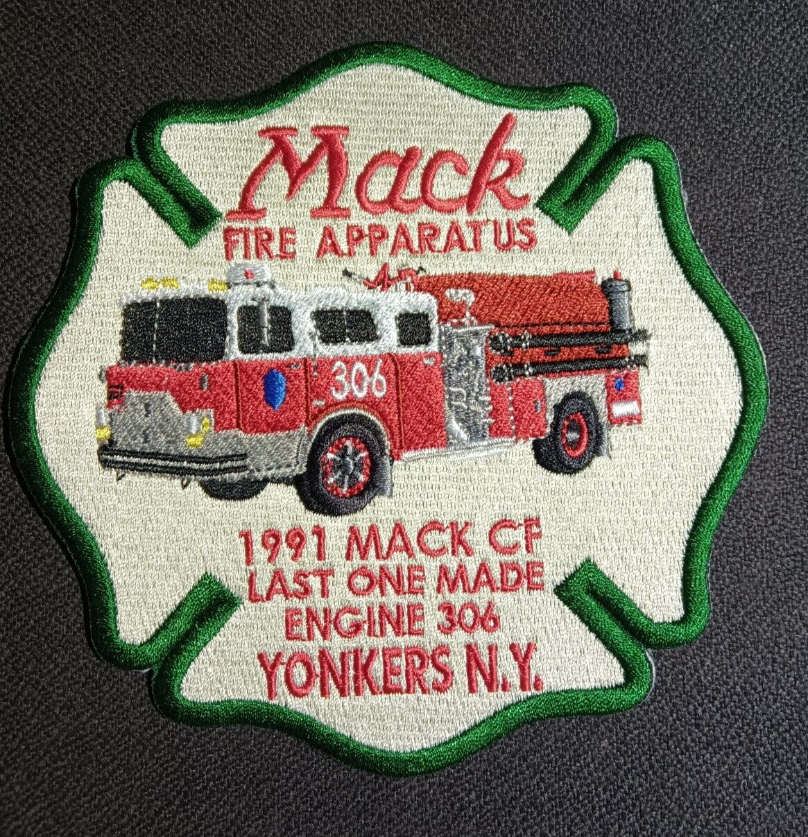 Yonkers NY Fire Dept Engine-306 MACK CF Patch MA FDNY NJ CT RI PA ...