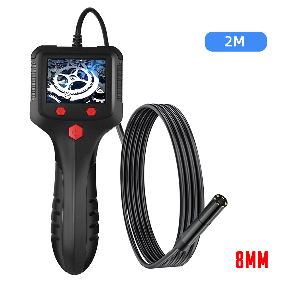 Industrial Endoscope Camera 1080P HD 2.4" Screen Borescope Inspection ...