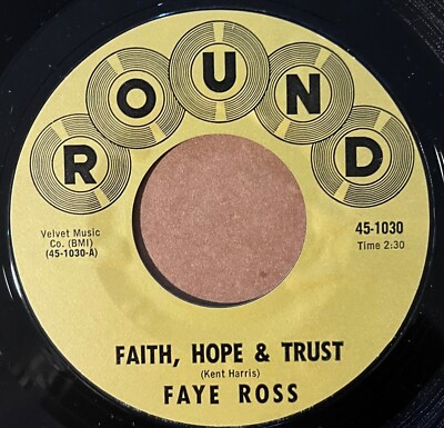 Faye Ross-faith, Hope and Trust 45-R&B/Soul-Watch Video w/Sound-VG+ | eBay