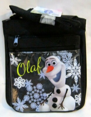 FROZEN OLAF THE SNOWMAN 9" BLACK SHOULDER BAG PURSE CARRYING BAG-BRAND ...