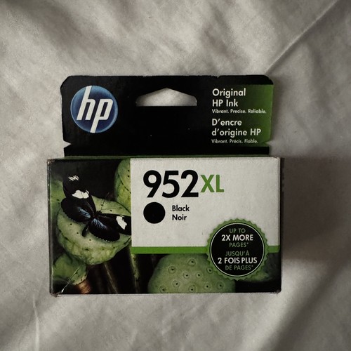 HP 952XL 952 XL Black Ink Cartridge Genuine Original NEW SEALED Expired ...