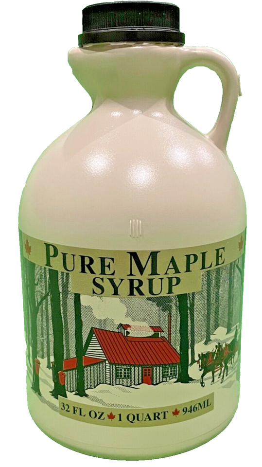 Empty, New Plastic Maple Syrup Quart Jugs. Case of 12 with tamper ...
