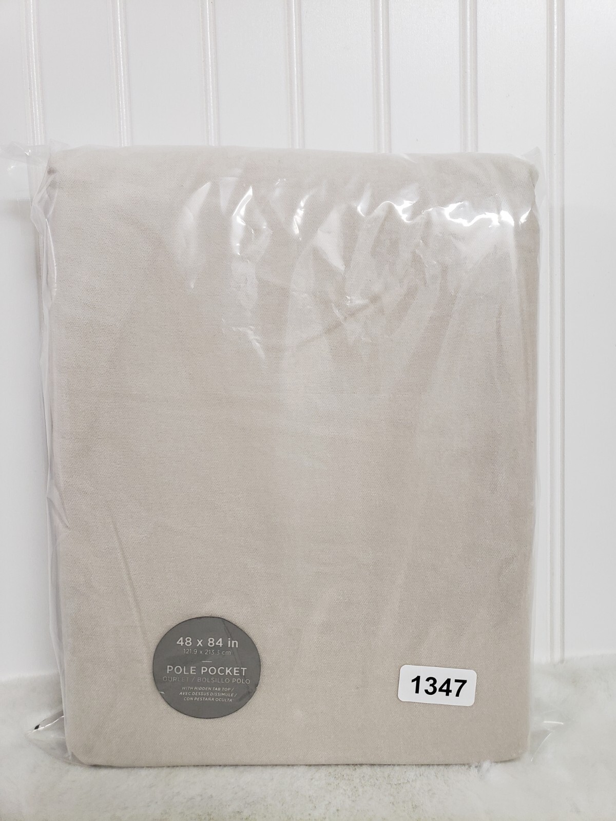 West Elm Cotton Velvet Drape 48" x 84" Sand new | eBay