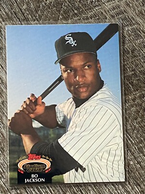 Bo Jackson 1992 Topps Stadium Club #654 Chicago White Sox Baseball Card ...