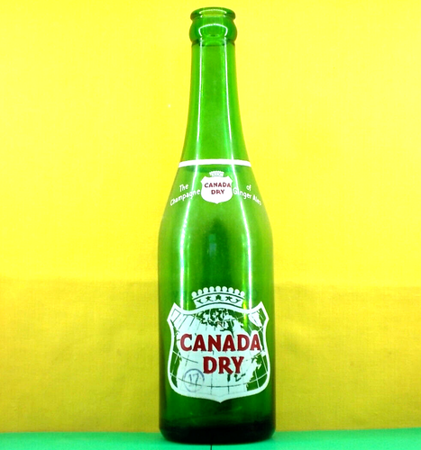 CANADA DRY ** "The Champagne of Ginger Ales" * 12 oz Glass Bottle ...