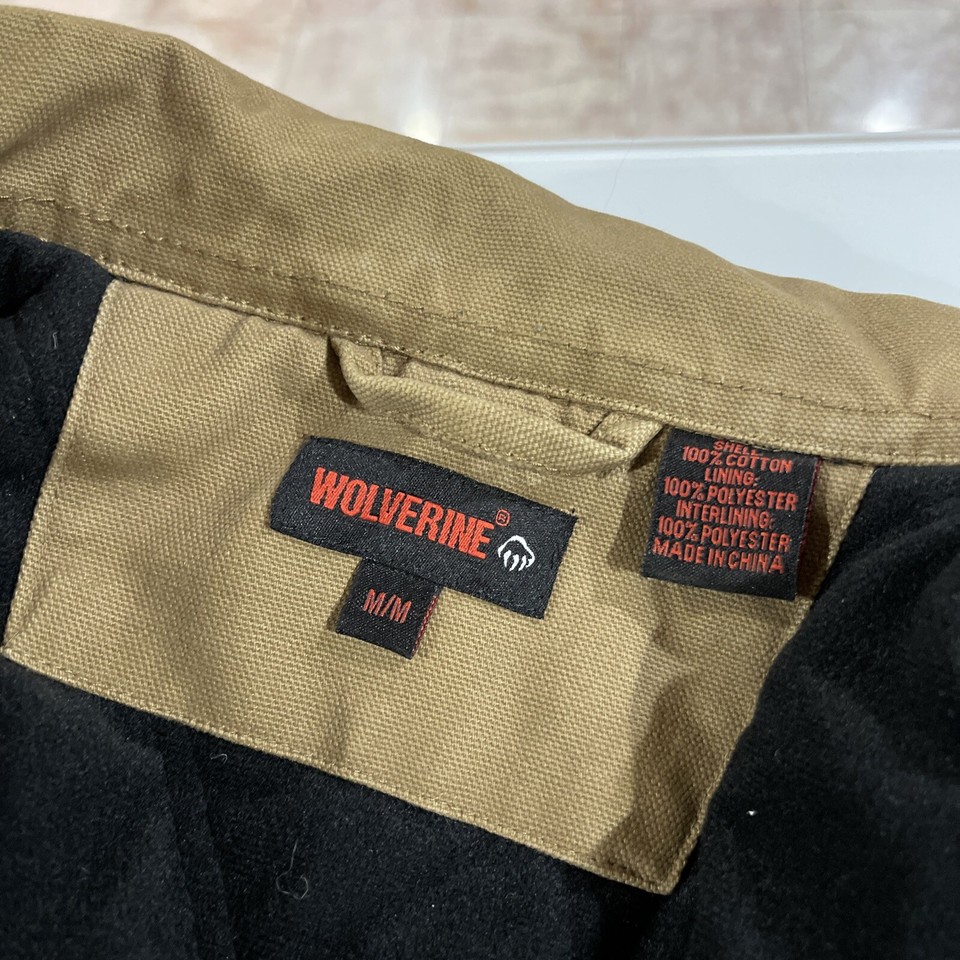 Wolverine Men Jacket Coat Hooded Houston Lined Canvas Sz MEDIUM ...