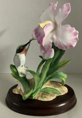 Vintage Homco Masterpiece Bone China “Hummingbird” Figurine w/ Base | eBay