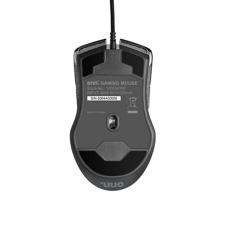 Onn. Gaming Mouse Wired - USB 6 ft Cable LED Lighting Effects ...