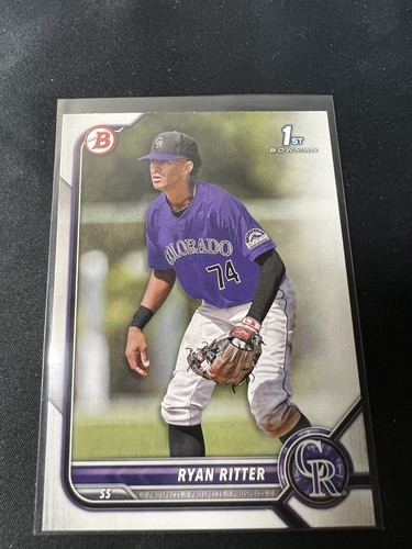 2022 Bowman Draft Paper Ryan Ritter BD-136 Rockies | eBay
