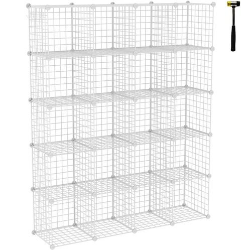 Wire Cube Storage 20cube Organizer Metal C Grids Storage Storage Bins ...