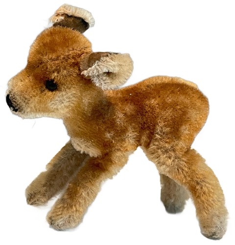 Vintage Steiff FAWN baby deer stuffed animal brown standing 5" small ...