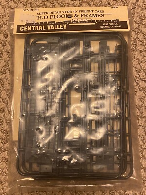 Central Valley HO 40’ Freight Cars Floors & Frames | eBay