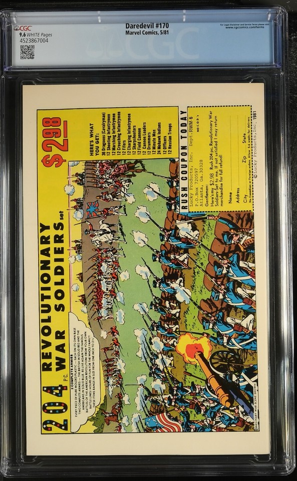 Daredevil #170 (1981) - Bullseye, Kingpin & Vanessa Fisk Appearance ...