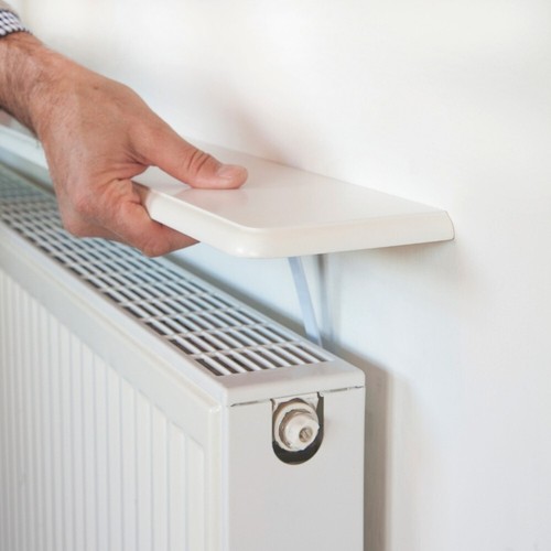 Easy Fit Radiator Shelf – No Drilling, Heat Reflective, White – 24 ...