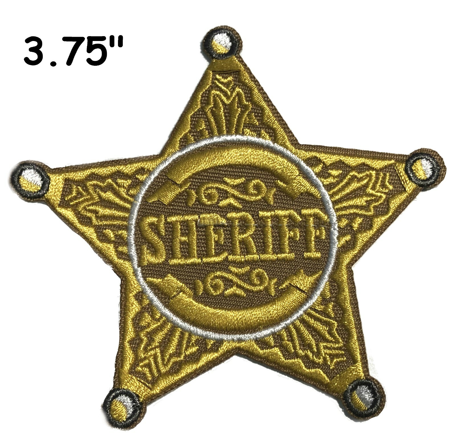SHERIFF Badge Embroidered Patch iron-on Applique Badge Kids Craft Gift ...