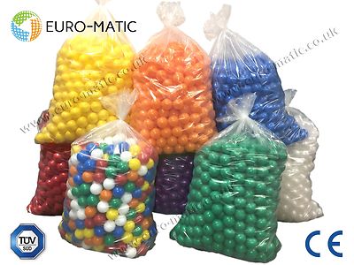500 Euro-matic Soft Play Pen Pit Pool Balls COMMERCIAL GRADE 75mm *FREE ...