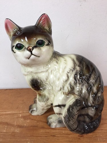 Vintage Ardalt Lenwile Hand Painted Porcelain Japanese Tabby Cat ...