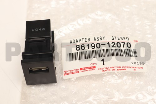 8619012070 Genuine Toyota ADAPTER ASSY, STEREO 86190-12070 | eBay