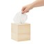 Unfinished Wood Tissue Box Cover, Square Wooden Holder with Slide Out ...