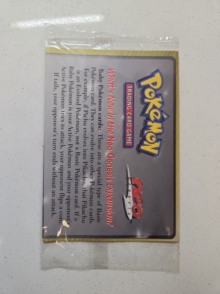 SEALED Pokemon Marill 29 Neo Genesis WOTC Black Star Promo | eBay