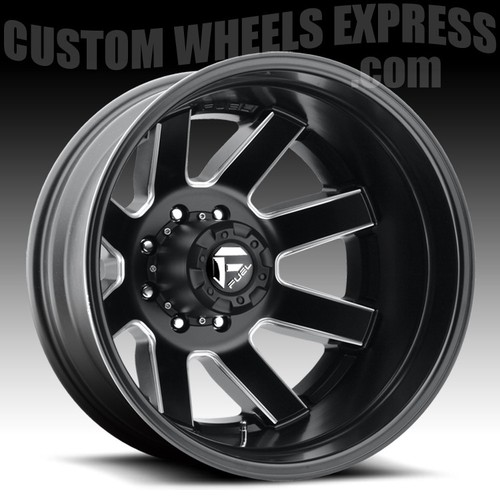 Fuel D538 Maverick Dually Matte Black Milled 24x8.25 8x6.5 -214mm ...