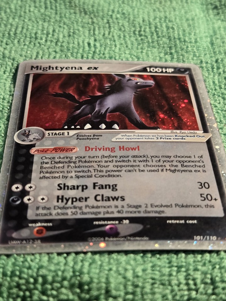 (4)Cards Mightyena EX Holo Pokemon EX Holon Phantoms+Raichu, Kadabra ...