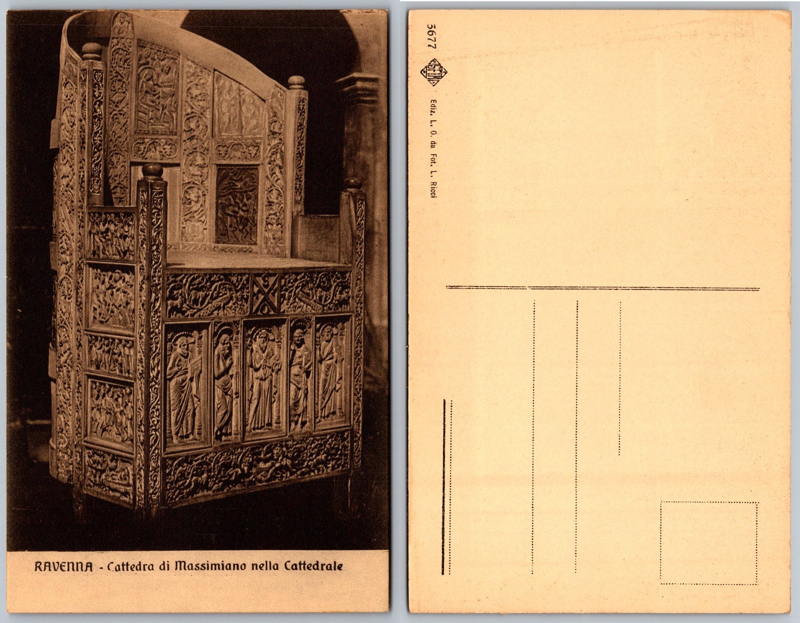 Ravenna Cattedra di Massimiano Postcard | eBay
