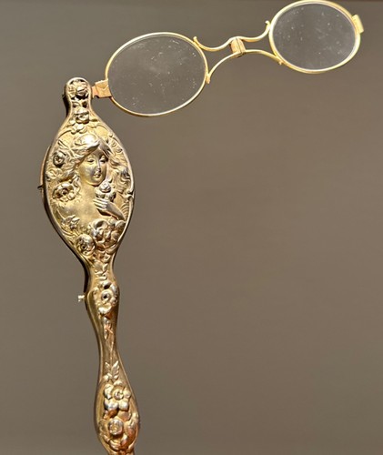 Antique Sterling Silver Art Nouveau Lorgnette With Embossed Female ...