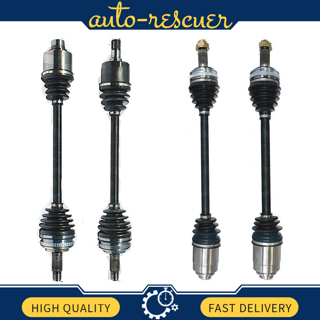 4x TrakMotive Front Left Front Right Rear Left Rear Right CV Axle Shaft ...
