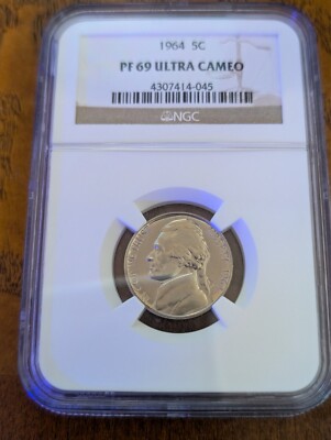 1964 Proof Jefferson Nickel NGC PR69 Ultra Cameo. | eBay