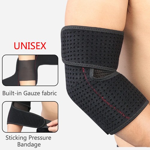 Adjustable Compression Elbow Pad Spring Support Sports Golf Sports Arm ...