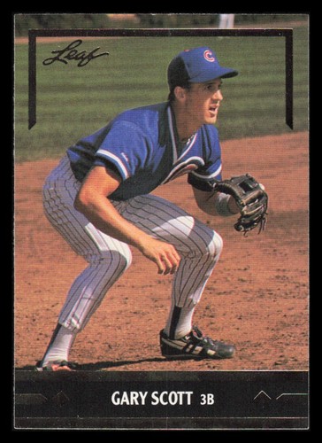 1991 Leaf Gold Rookies Gary Scott Baseball Card #BC4 Chicago Cubs | eBay