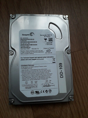 Seagate 80 GB 3.5" Serial ATA Barracuda 7200.10 ST380815AS Hard Disk ...