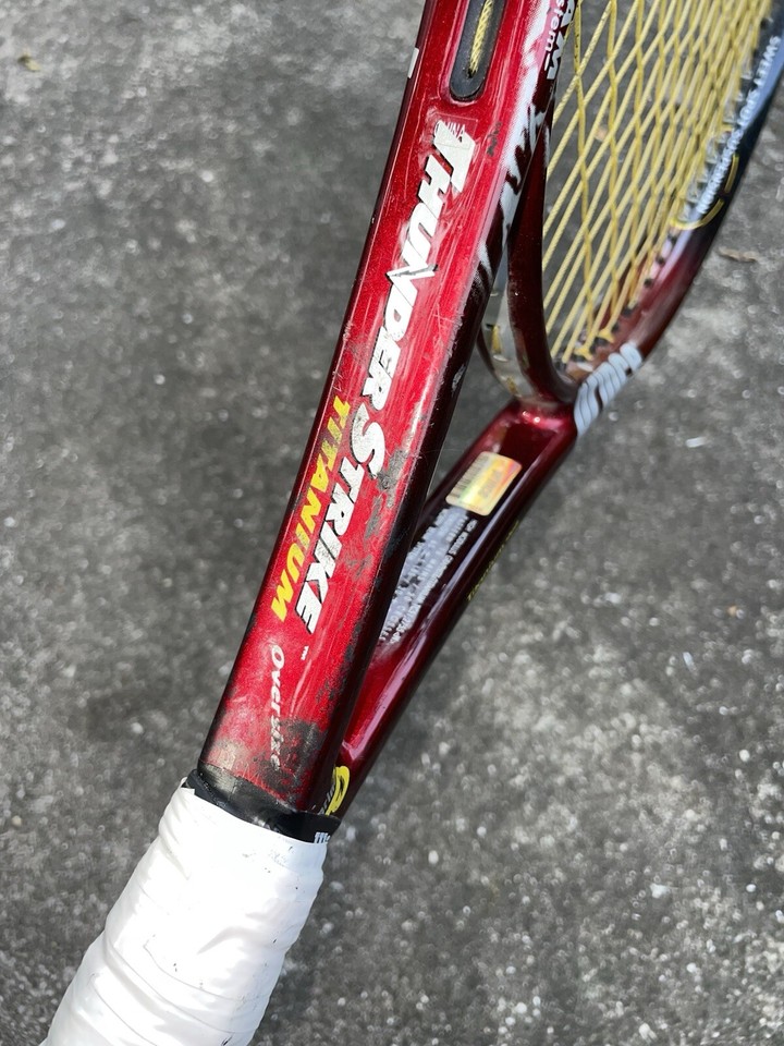Prince Thunder Strike Titanium Tennis Racquet 110" Oversize Grip Size 4 ...