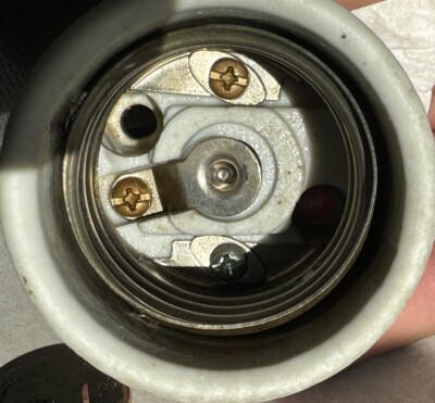 Porcelain Mogul Base Socket 2-1/8” Diameter 1-3/8” Between Mtg Holes | eBay