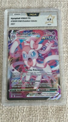 Carte pokemon Nymphali VMAX FA 075/203 evolution celeste PCA 9,5 neuf ...